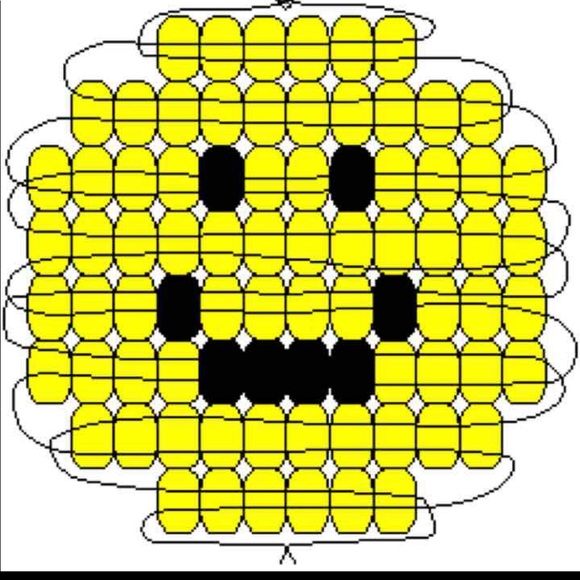 Accessories | Smiley Face Pony Bead Design | Poshmark